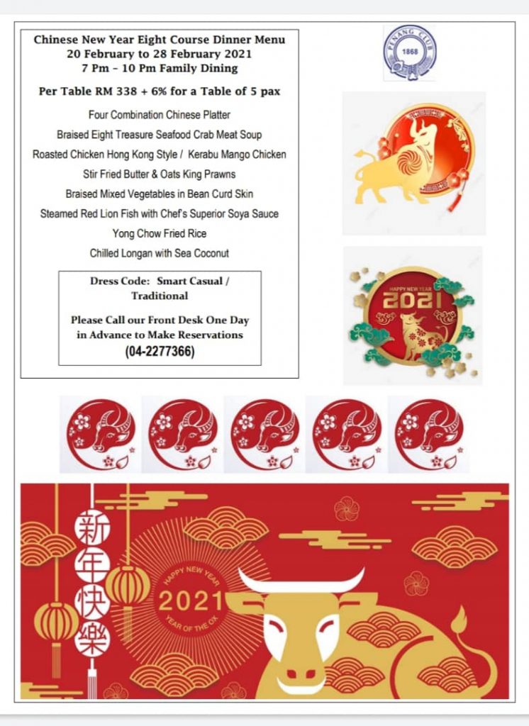 CHINESE NEW YEAR EIGHT COURSE DINNER MENU – Penang Club Website