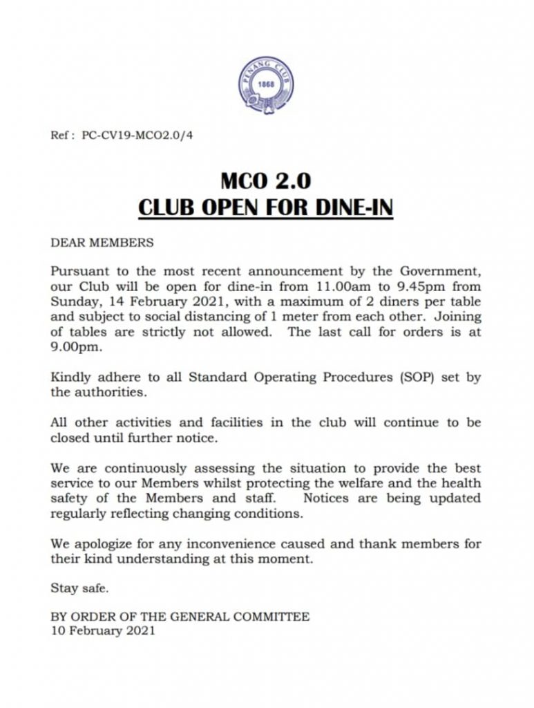 CHINESE NEW YEAR EIGHT COURSE DINNER MENU – Penang Club Website